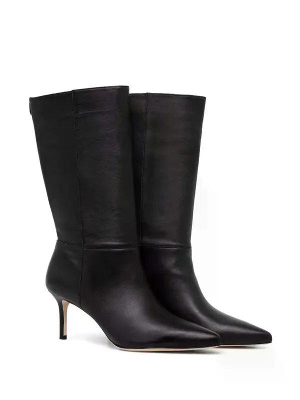 Ralph Lauren Leather Stiletto Heel Boots