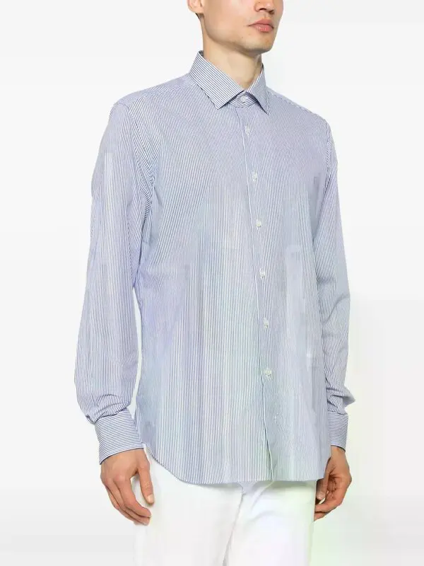 ERALDO Striped Shirt - Blue