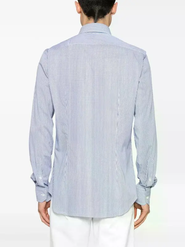 ERALDO Striped Shirt - Blue