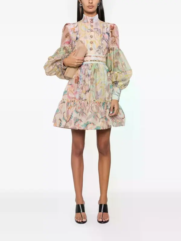 Zimmermann Illustration Mirror Mini Dress