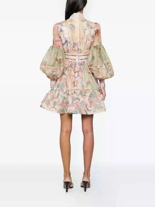 Zimmermann Illustration Mirror Mini Dress