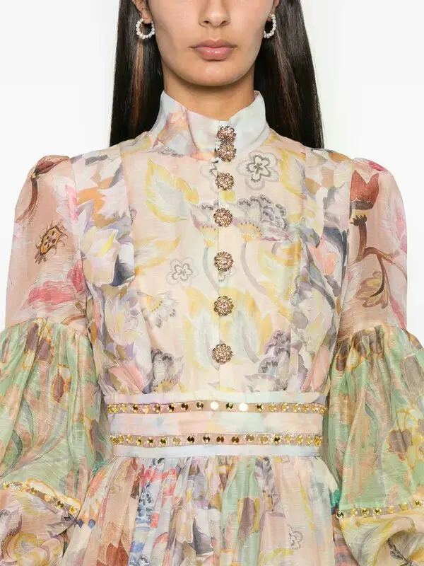 Zimmermann Illustration Mirror Mini Dress