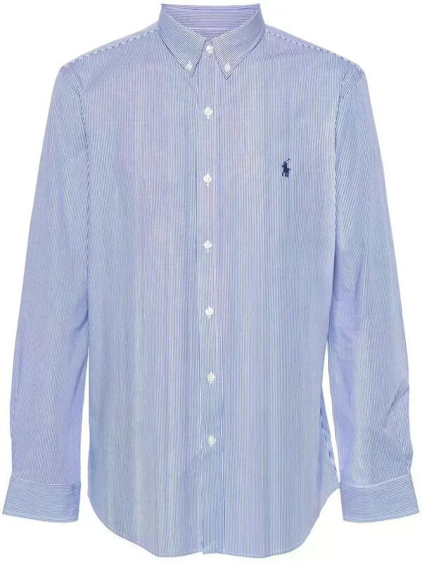 Polo Ralph Lauren Polo Pony Striped Cotton Shirt - Blue