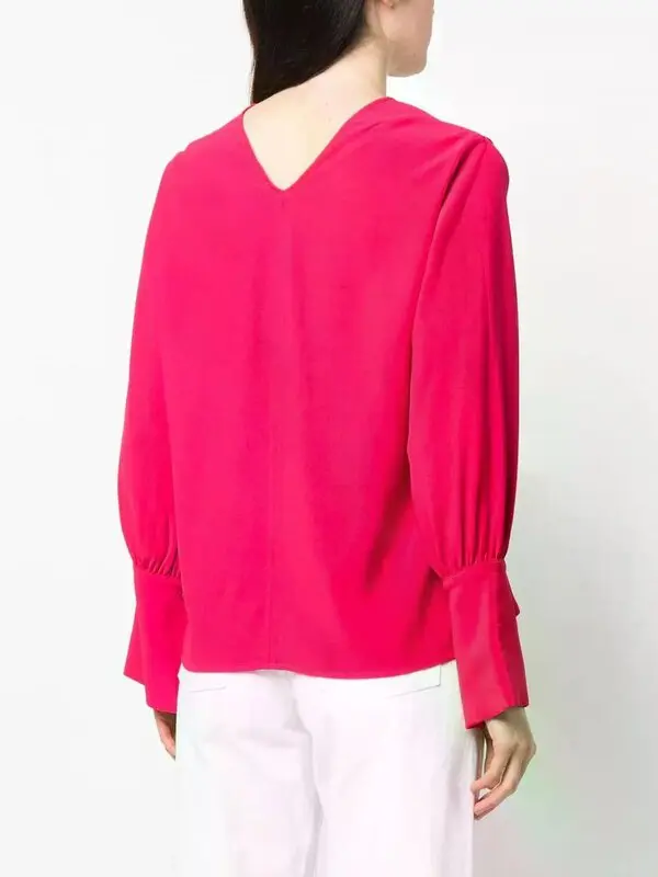 Erika Cavallini V-neck Long-sleeved Blouse