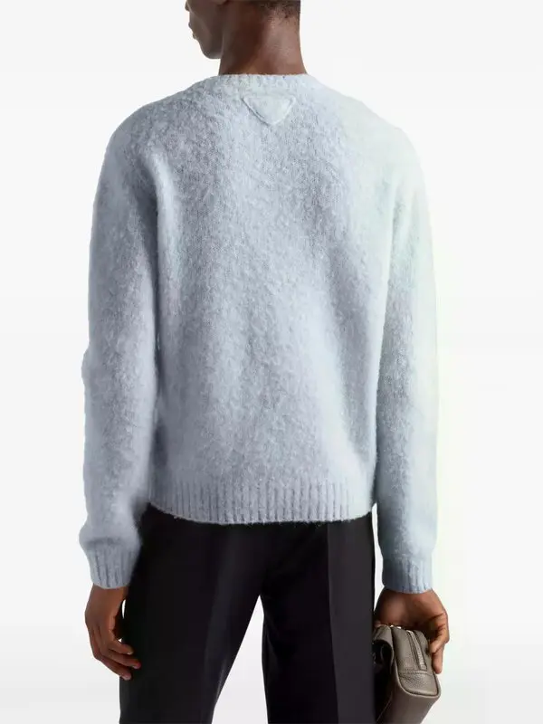 Prada Wool Crew-neck Sweater - Blue