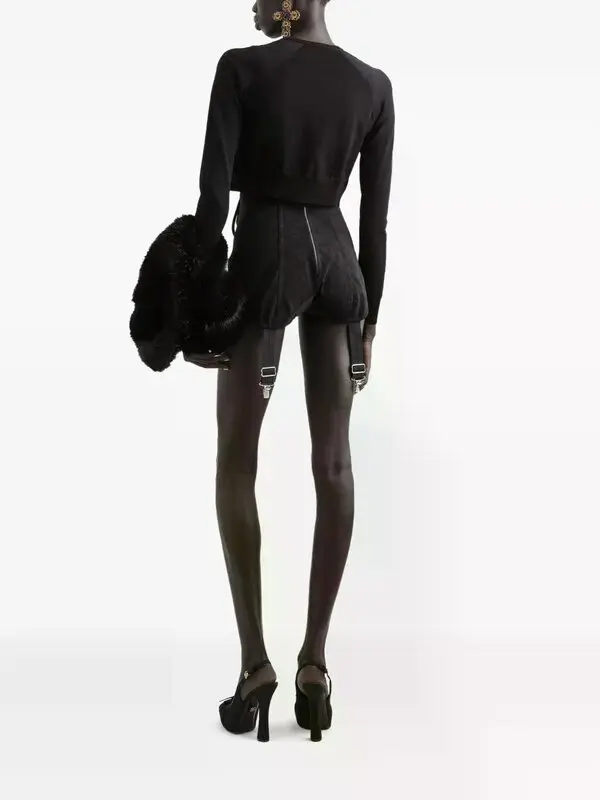 Dolce & Gabbana Ribbed Cropped Cardigan