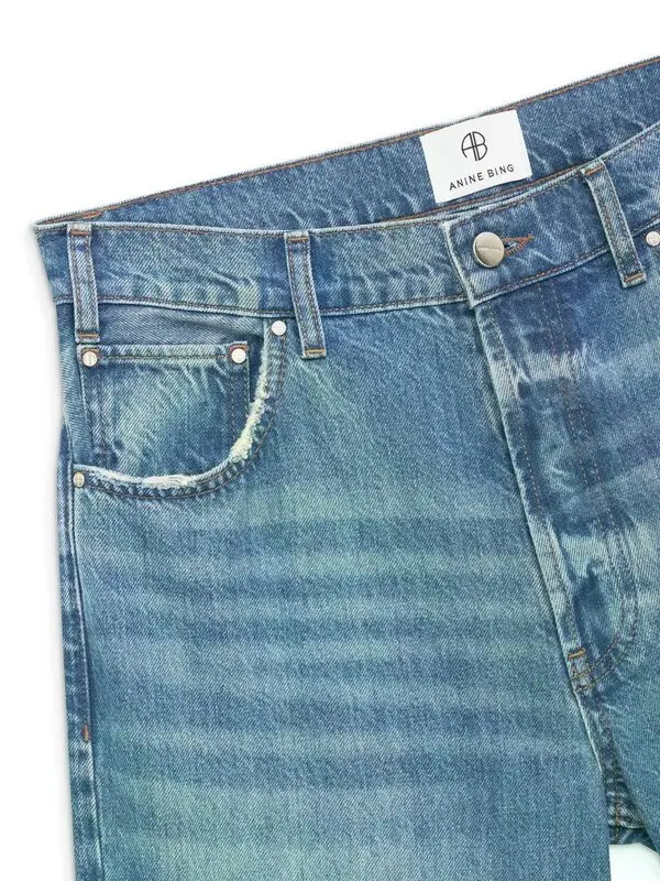 ANINE BING Roy Mid-rise Straight Jeans