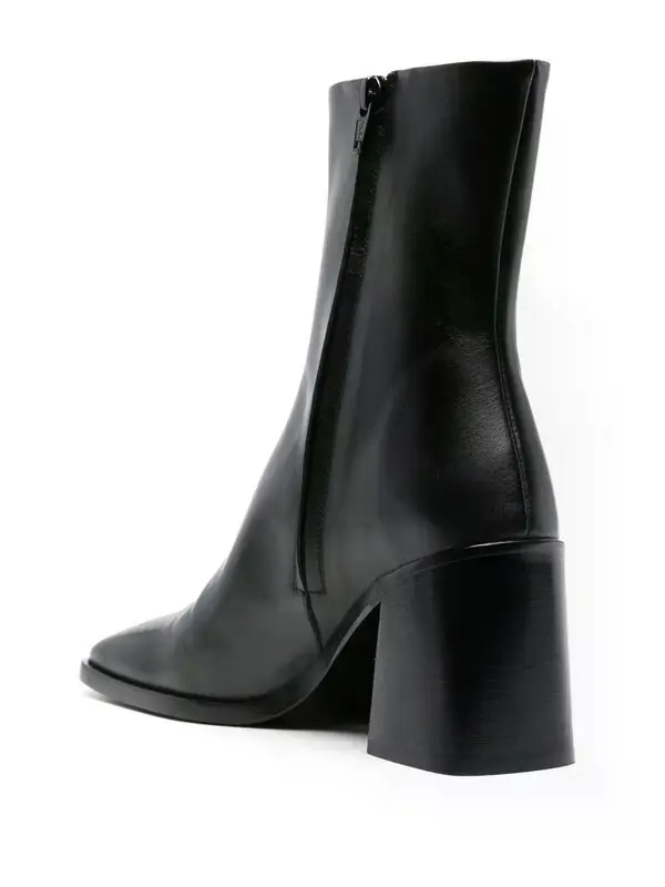 SCAROSSO Tara Leather Ankle Boots
