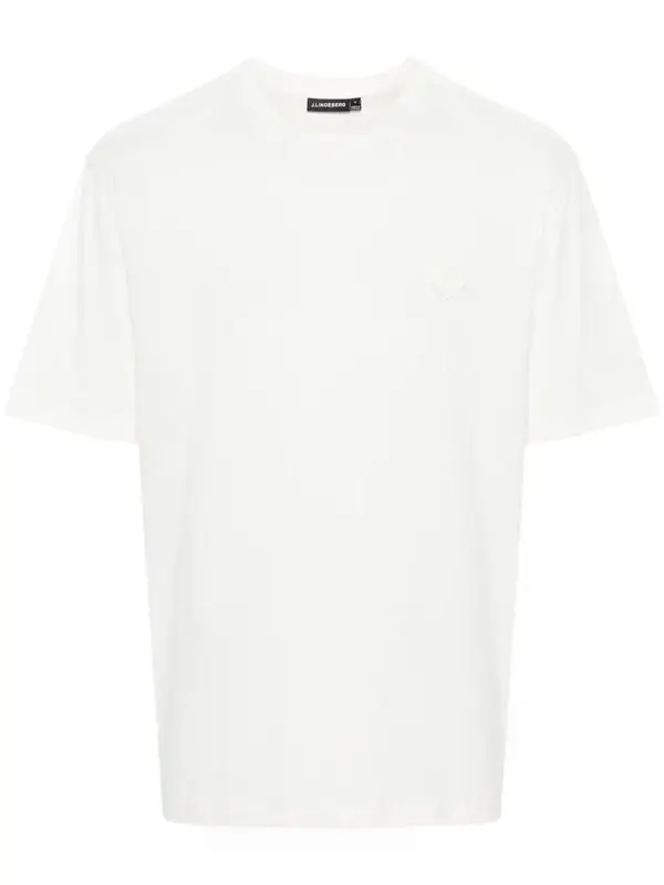 J. Lindeberg Hale Logo-patch T-shirt - Neutrals