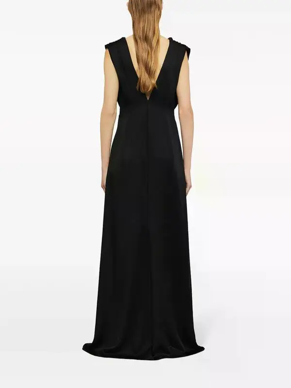 JIL SANDER Gathered Sleeveless Gown