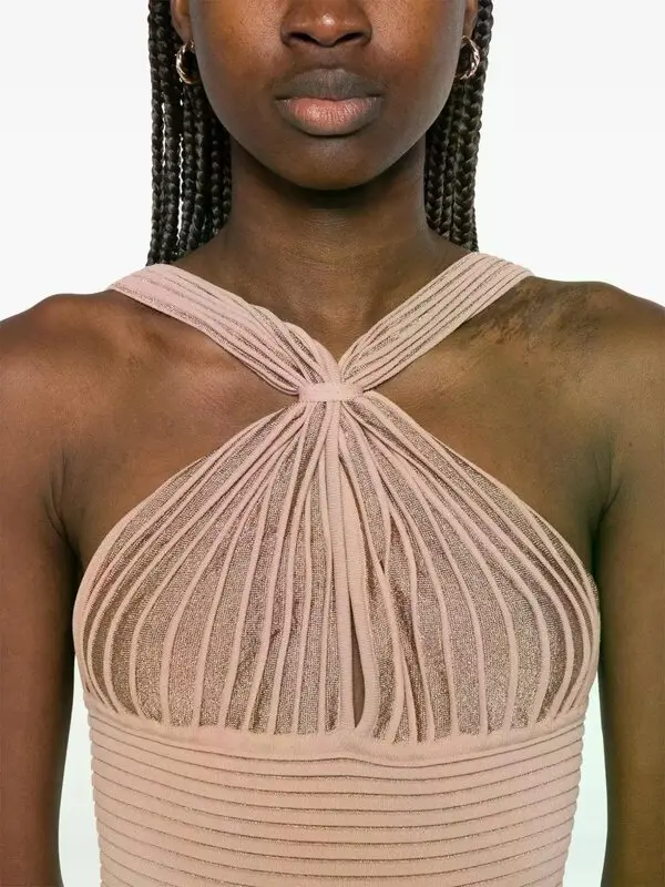 ANTONINO VALENTI Faial Midi Dress With Lurex Detailing