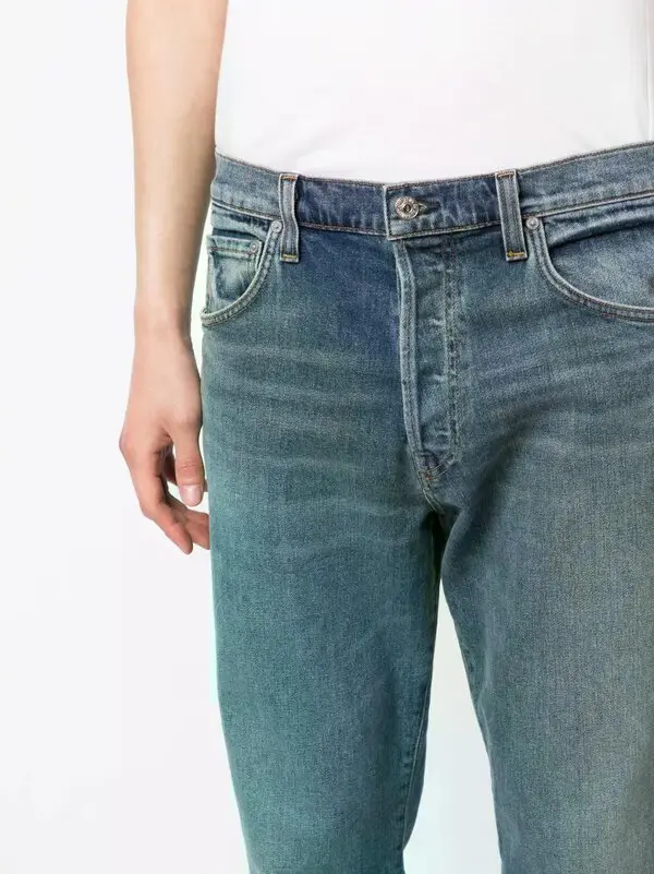 Citizens Of Humanity Straight-leg Washed Denim Jeans