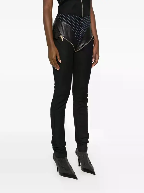 MITILIANE COUTURE Panelled Zipped Trousers