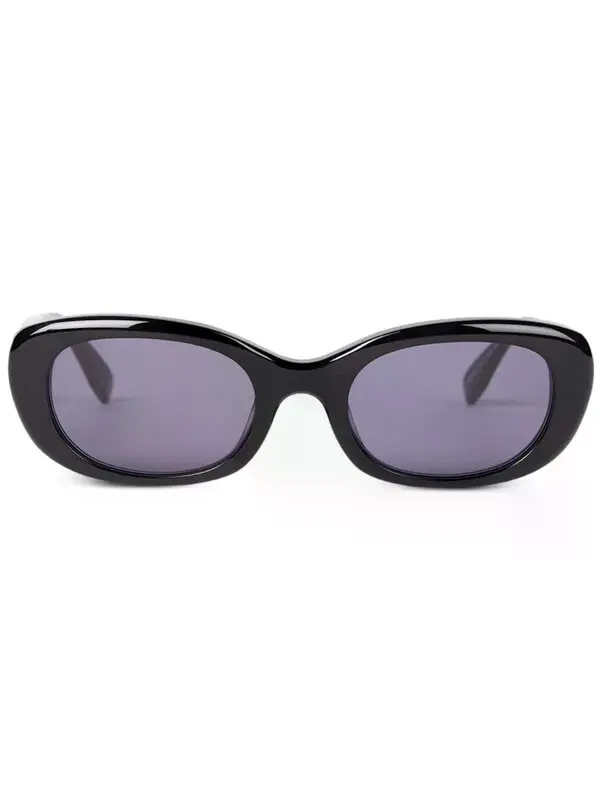 Viktor & Rolf Oval Frame Sunglasses - Black