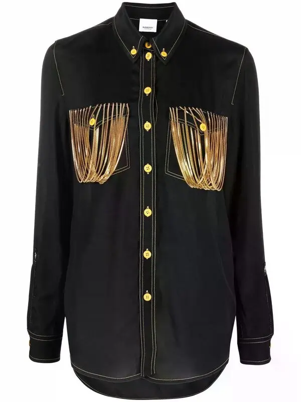 Burberry Chain Pocket Detail Shirt