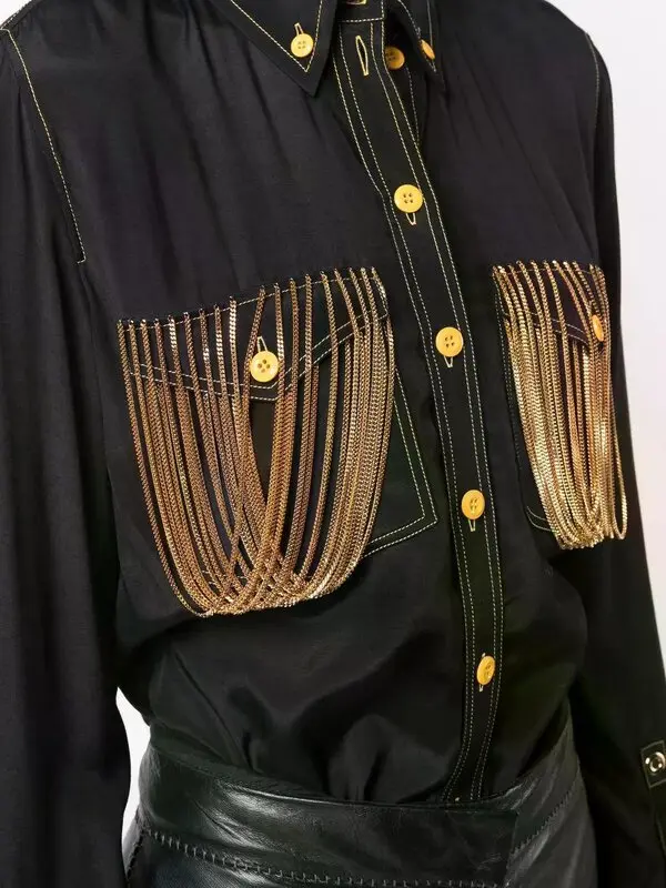 Burberry Chain Pocket Detail Shirt