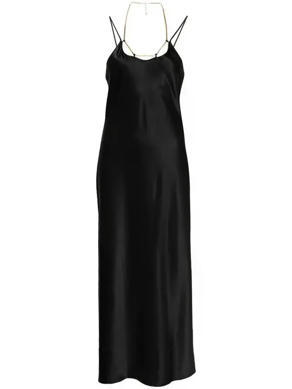 Alexander Wang Chain-strap Silk Midi Dress