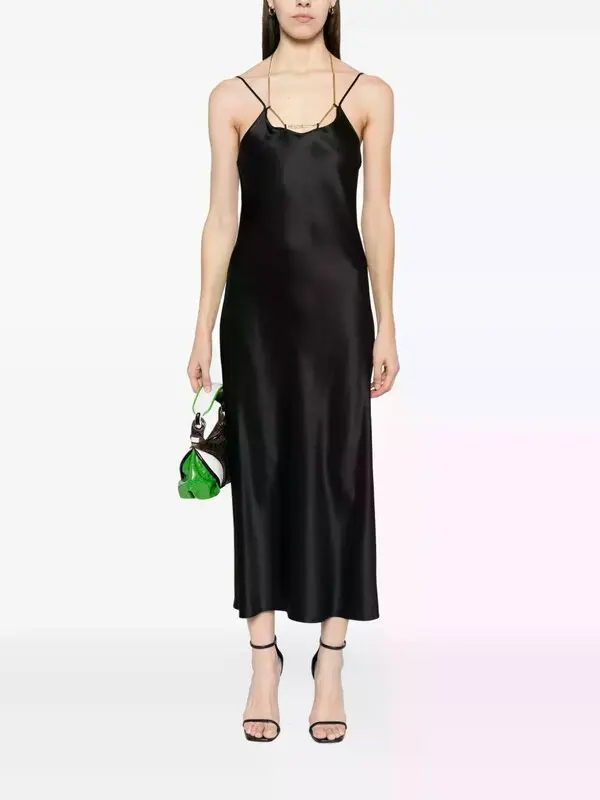 Alexander Wang Chain-strap Silk Midi Dress