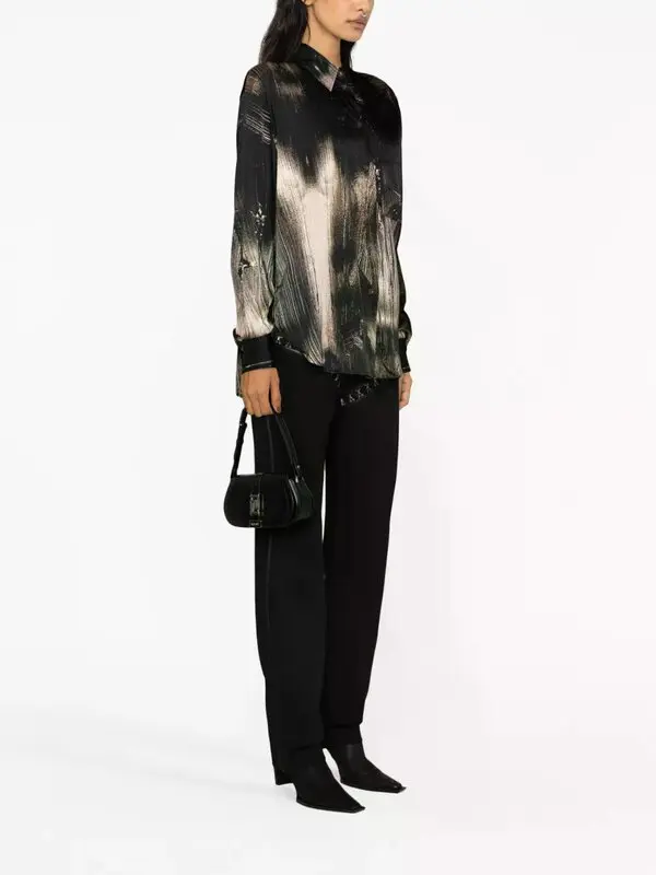 LOUISA BALLOU Abstract Print Long-sleeve Shirt