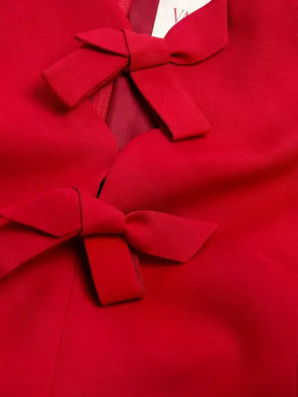 Valentino Garavani Crepe Couture Mini Dress - Red