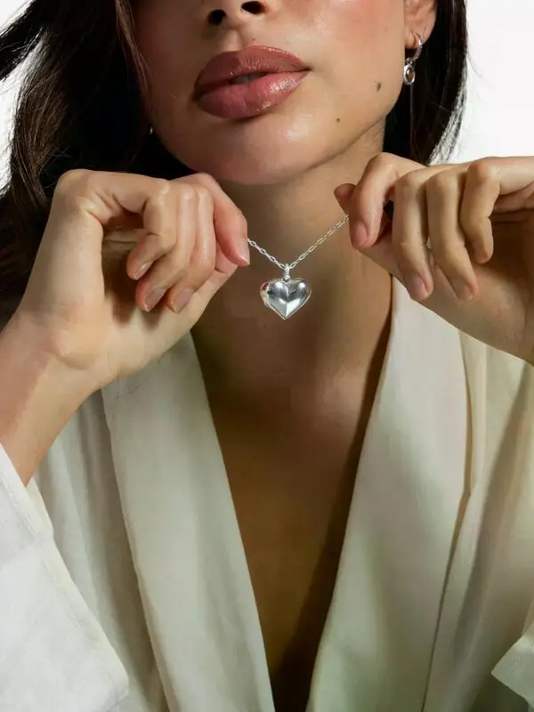 DOWER & HALL Treasured Heart Talisman Necklace