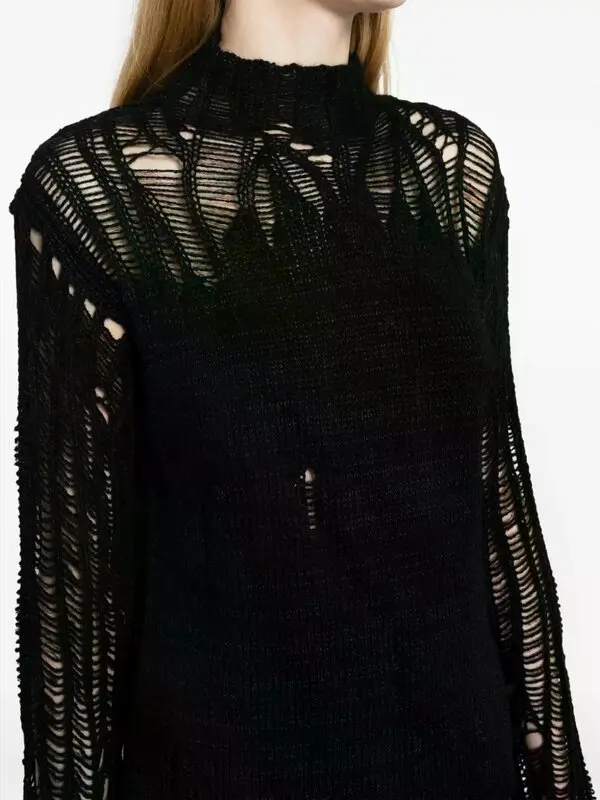 Chloé Mock-neck Gradient-effect Jumper