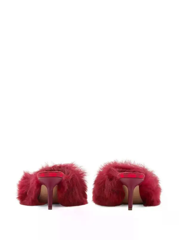 Burberry Jackie Shearling Sandals