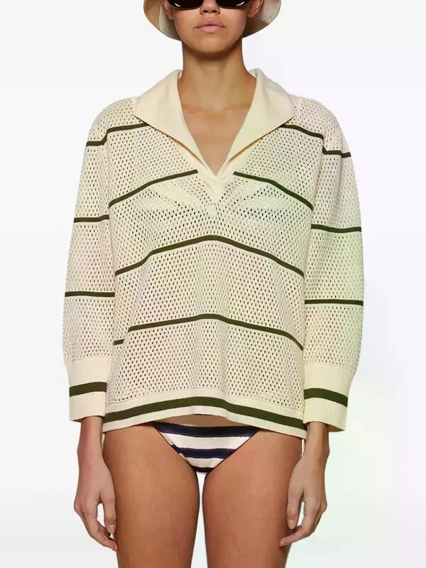 Johanna Ortiz Poca Vela Polo Top - Neutrals