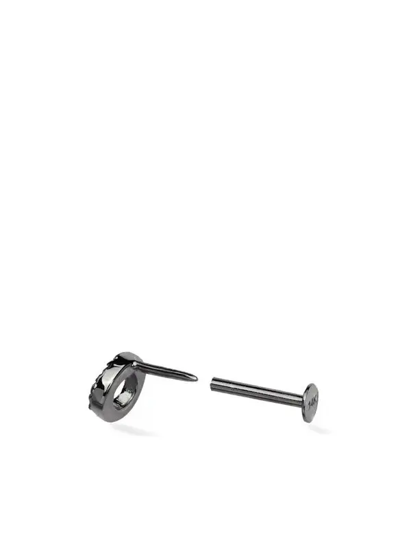 LARK & BERRY 14kt White Gold Diamond Halo Earring