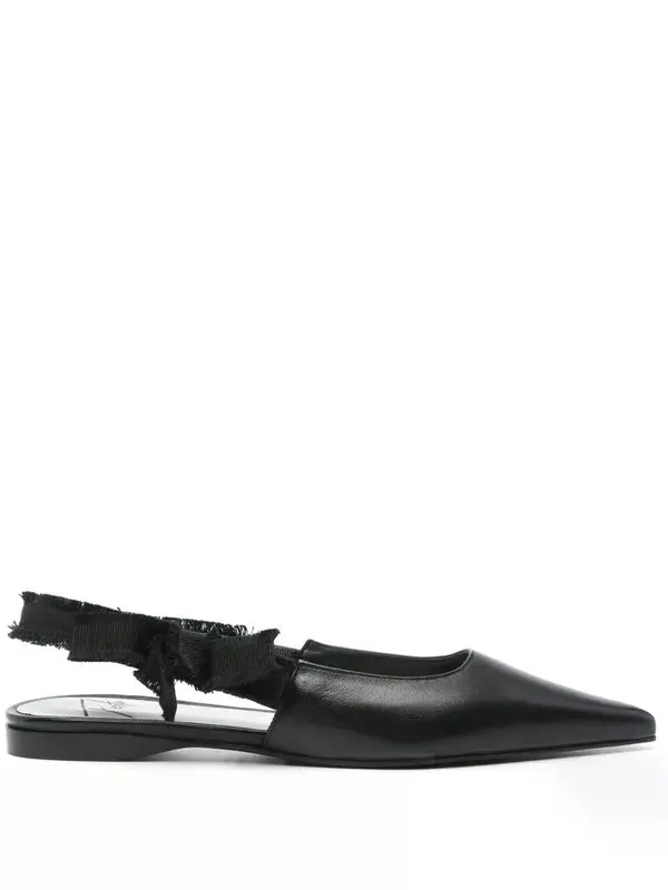 Roberto Festa Ballet Flats With Elasticated Slingback - Black