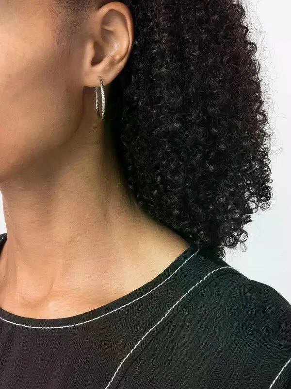 MARIA BLACK 14kt White Gold Alba Hoop Earring