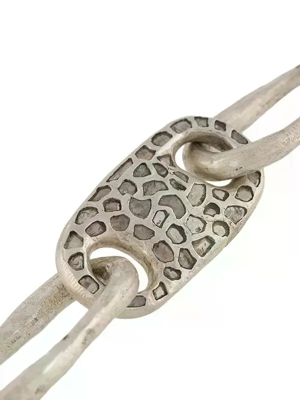 PARTS OF FOUR Sterling Medium Link Bracelet With Diamonds