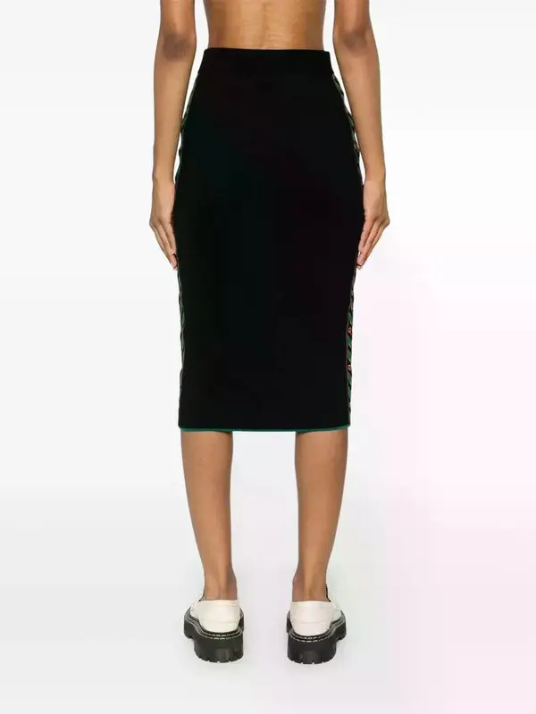 Casablanca Laurel Knit Midi Skirt