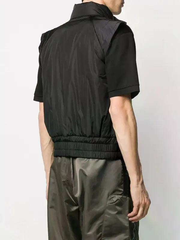 Random Identities Padded Sleeveless Jacket