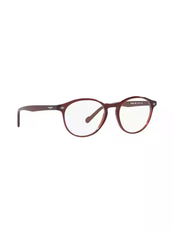VOGUE EYEWEAR Acetate Round Frame Eyeglasses - Red