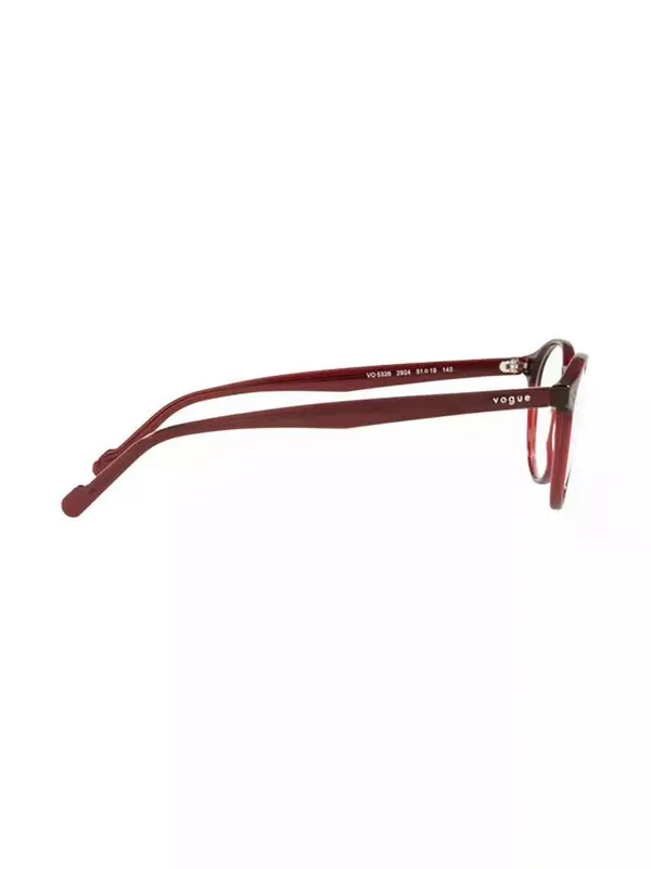 VOGUE EYEWEAR Acetate Round Frame Eyeglasses - Red