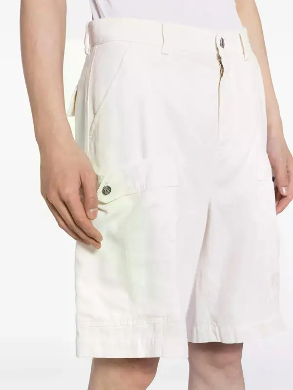 Palm Angels Lyocell-cotton Blend Cargo Shorts - Neutrals