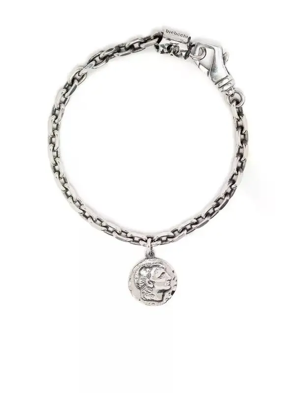 Emanuele Bicocchi Coin Charm Bracelet - Silver