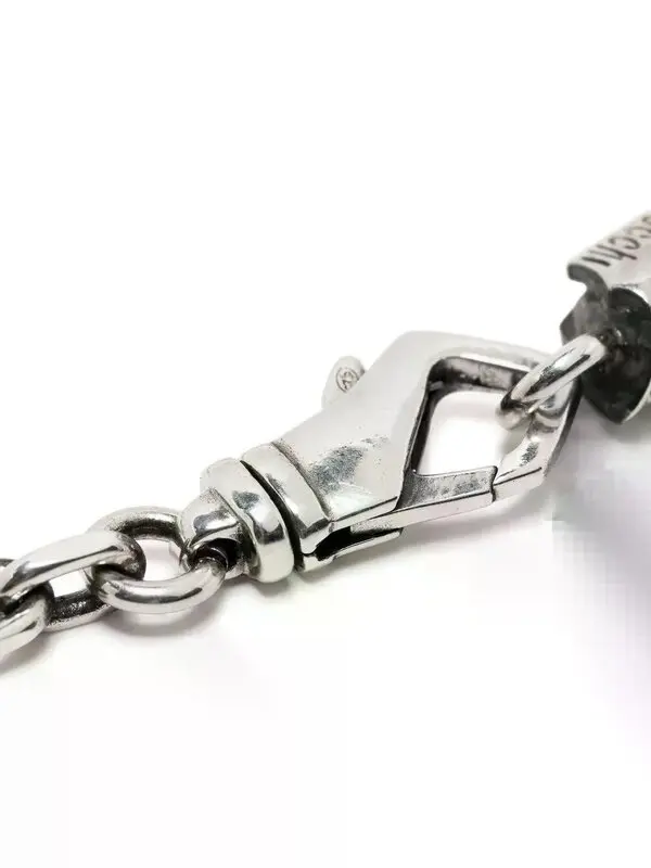 Emanuele Bicocchi Sterling Coin Charm Link Bracelet