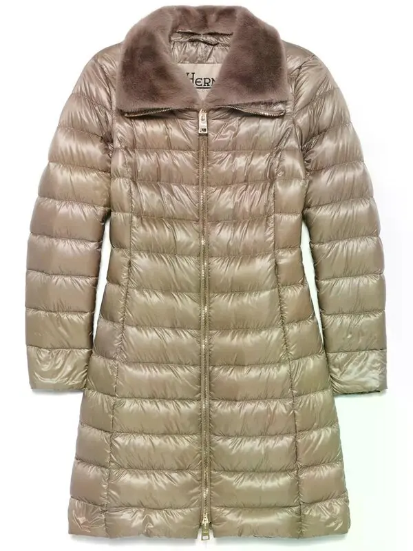 Herno Elisa Quilted Down Coat - Brown