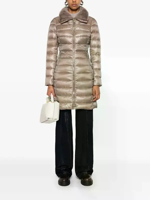 Herno Elisa Quilted Down Coat - Brown