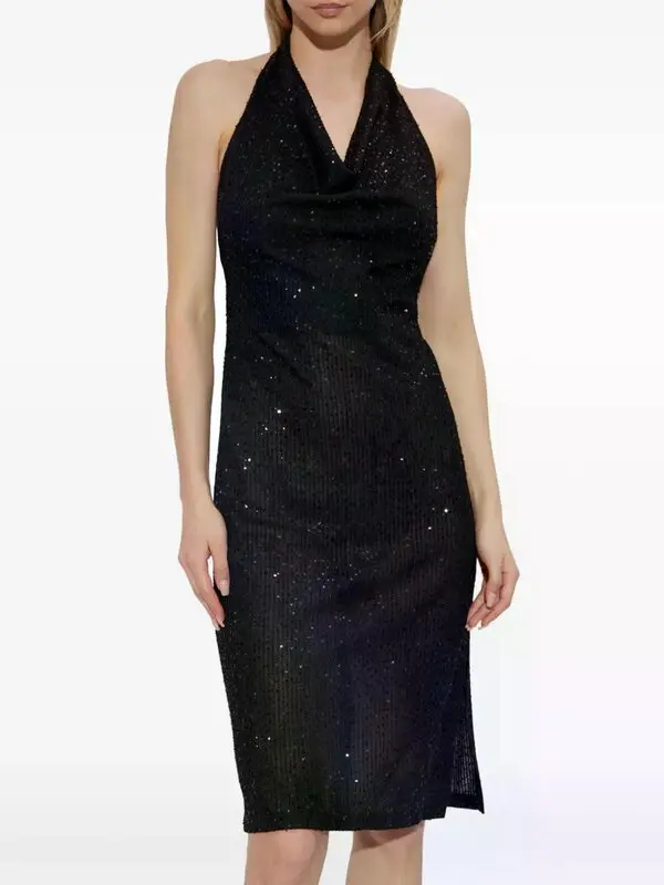 IRO PARIS Cowl Neck Sleeveless Midi Dress With Side Slit