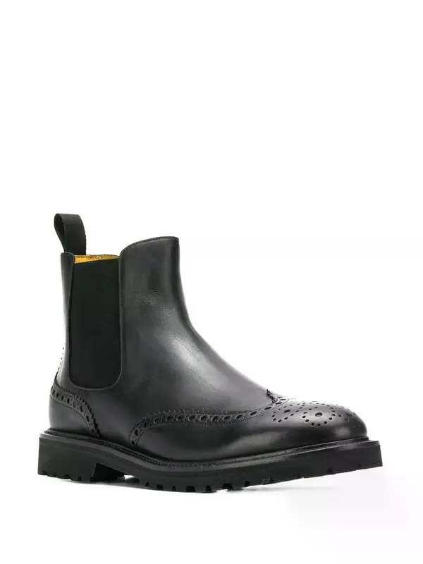 SCAROSSO Calf Leather Chelsea Boots