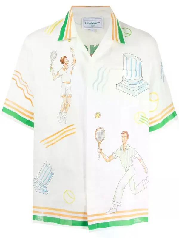 Casablanca Logo-print Linen Shirt