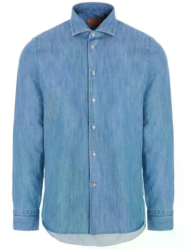 BORRIELLO NAPOLI Denim Shirt - Blue
