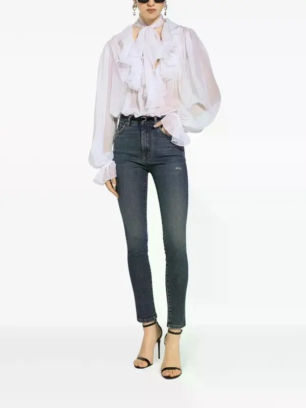 Dolce & Gabbana Audrey Skinny Cropped Jeans - Blue