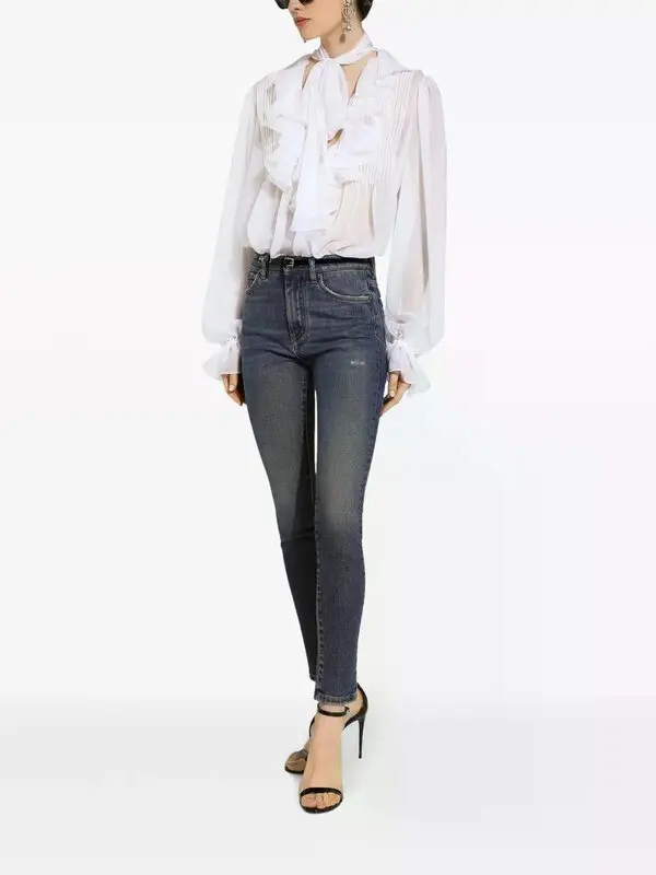 Dolce & Gabbana Audrey Skinny Cropped Jeans - Blue