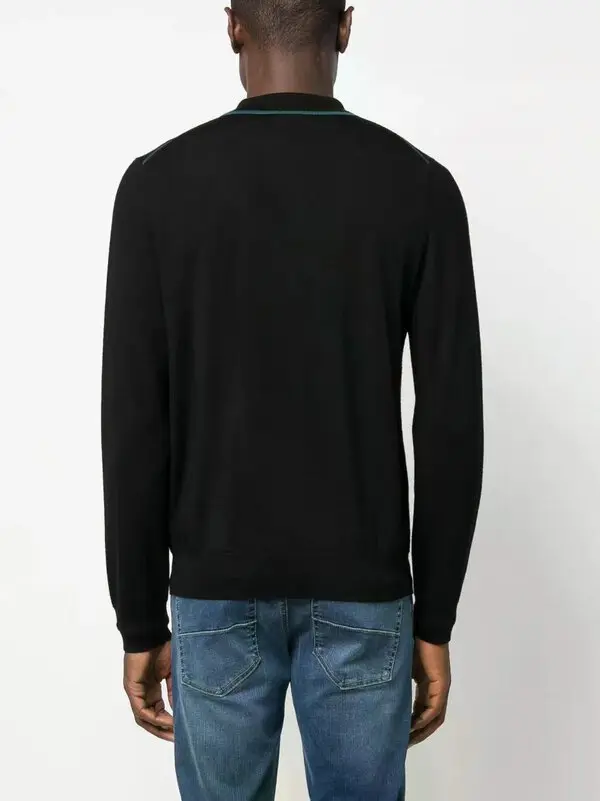 Paul Smith Logo-embroidered Merino Polo Shirt
