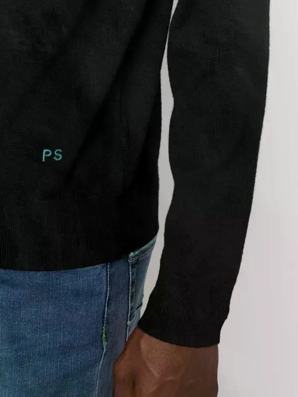 Paul Smith Logo-embroidered Merino Polo Shirt