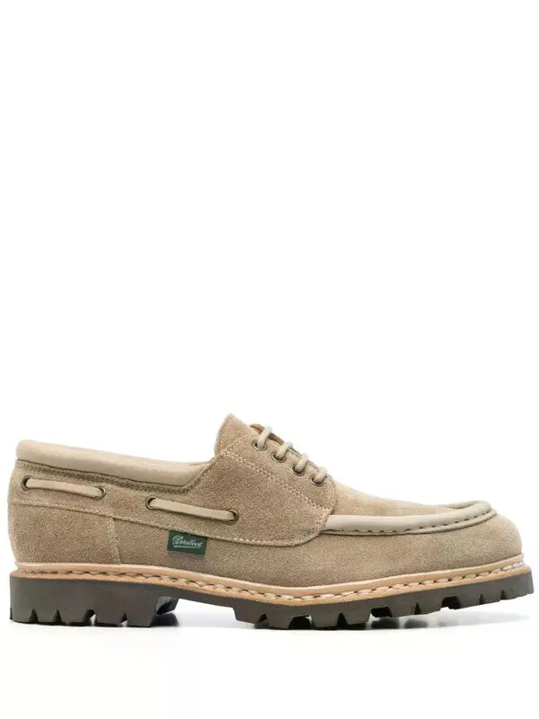 Paraboot Suede Boat Shoes